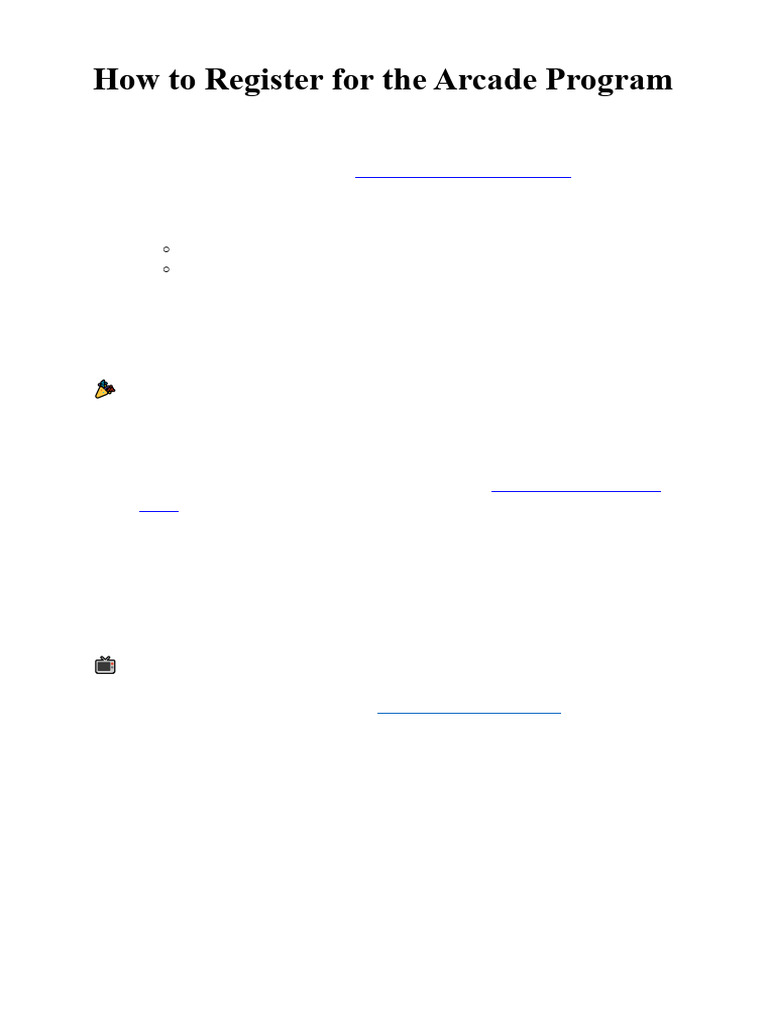 Arcade Facilitator Guide | PDF