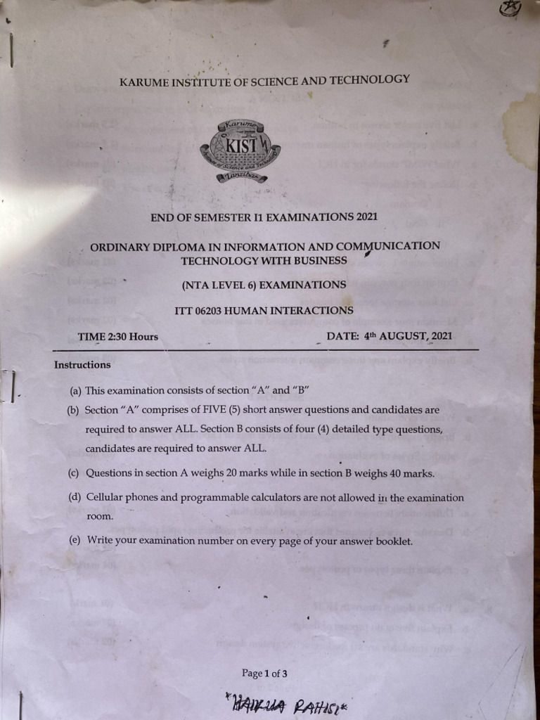 past paper 06 2021 B | PDF