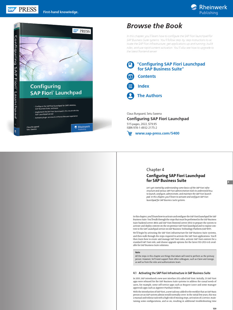 Configuring Sap Fiori Launchpad | PDF