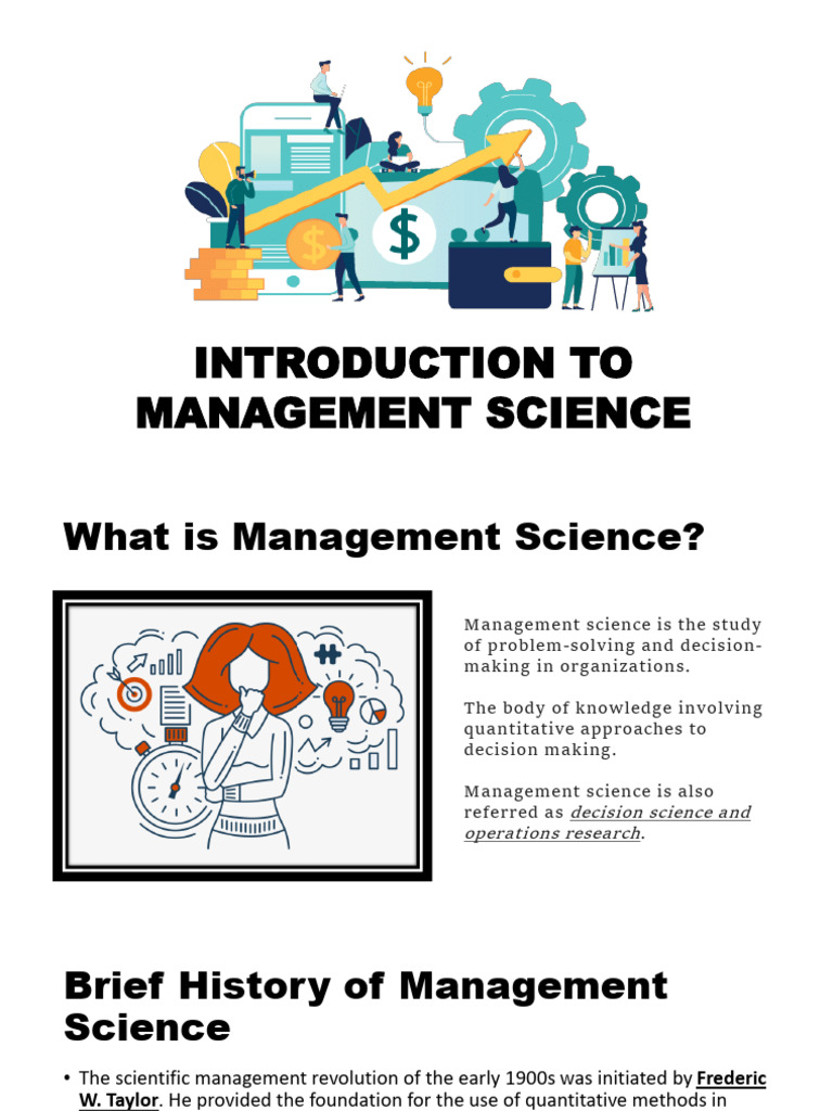 Management Science Chapter 1 | PDF