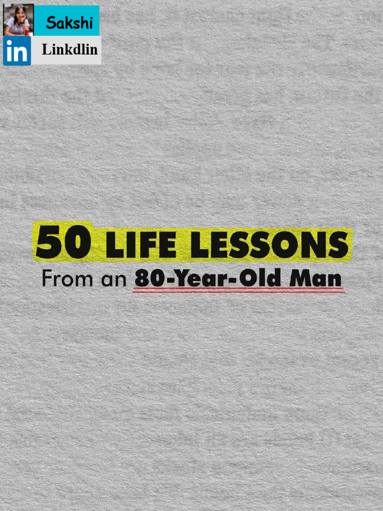 50 Life Lessons ? | PDF
