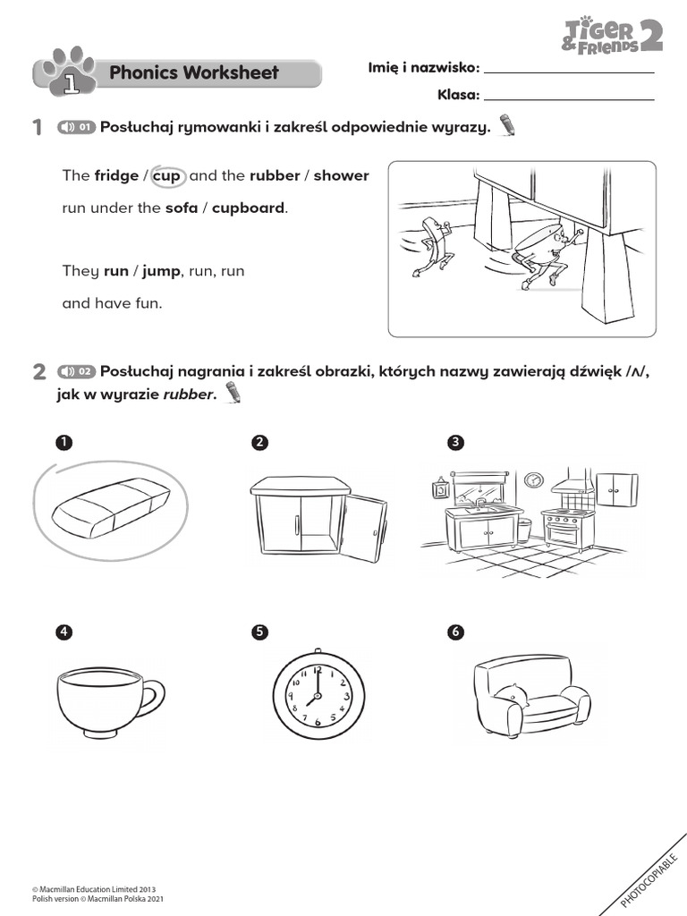 Tiger&Friends 2_TRF_Unit 1_Phonics | PDF