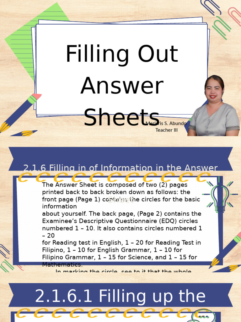 NAT-Answer Sheet LAC | PDF
