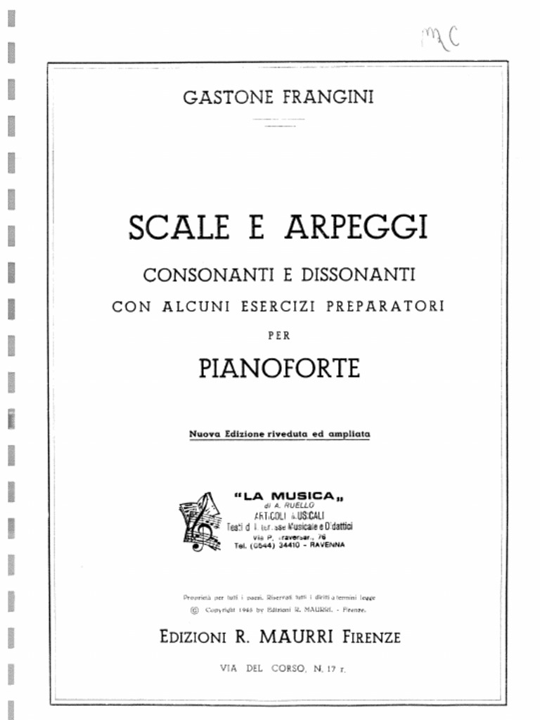 Frangini, Scale e Arpeggi | PDF
