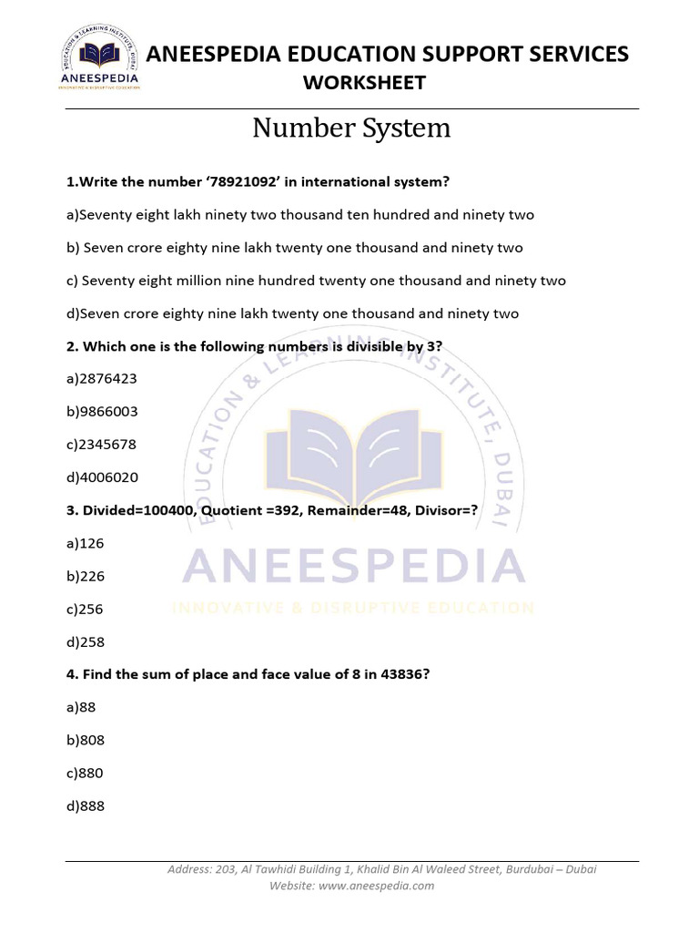 Number System | PDF