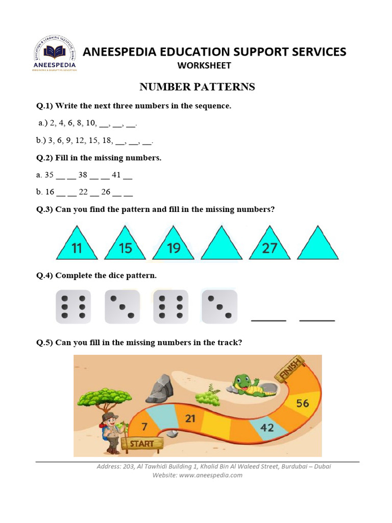 Number Patterns 1 | PDF