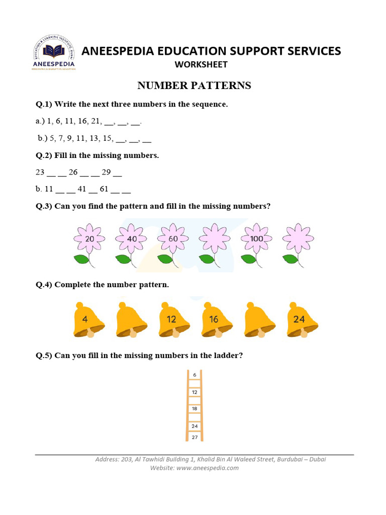 Number Patterns 3 | PDF