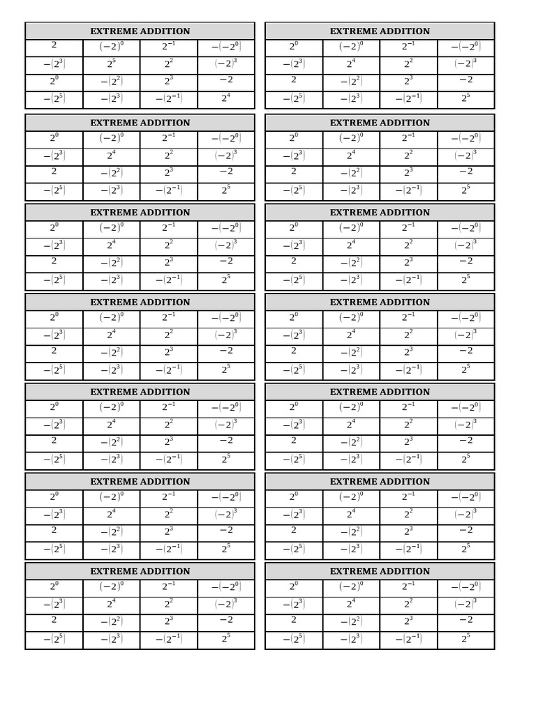 COC - Extreme Addition | PDF