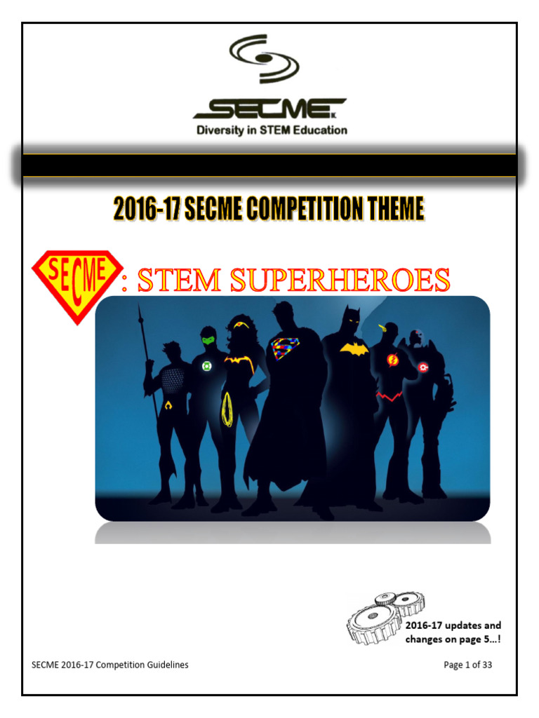 SECME 2016-17 Competition Guide | PDF | Rocket | Technology & Engineering
