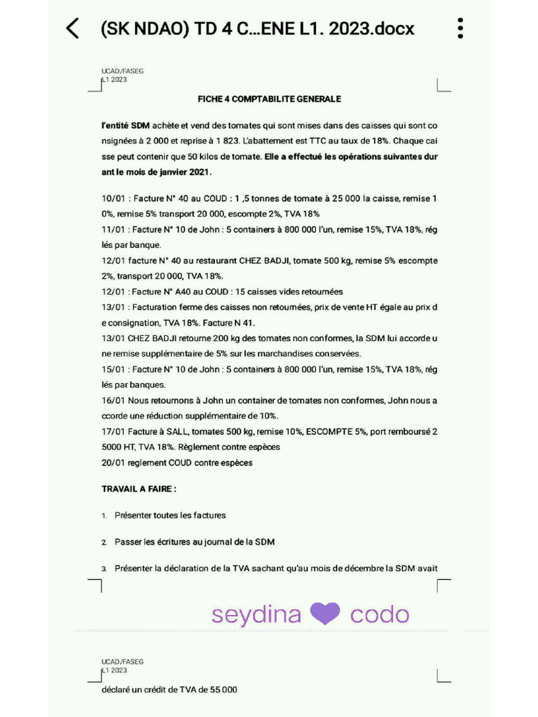 Td 4 Compta g(Seydina ?) | PDF