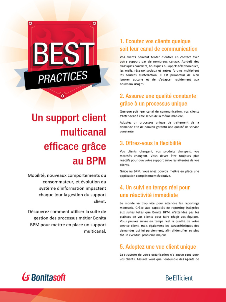 Best-Practice Support Client Multicanal | PDF