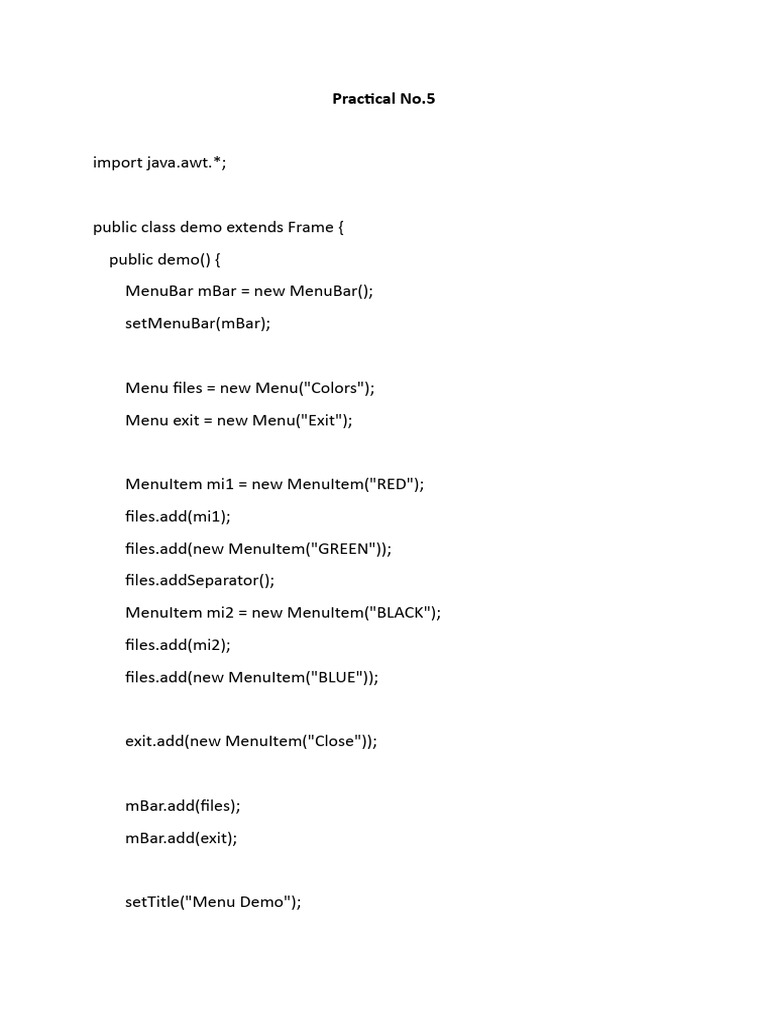 Practical No.5 AD | PDF