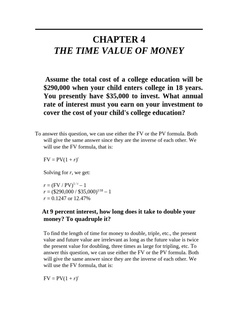 Time Value of Money-part 2 | PDF