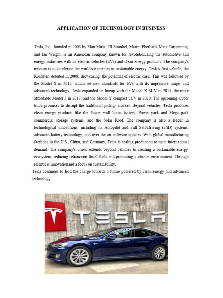 Application of Technology | PDF