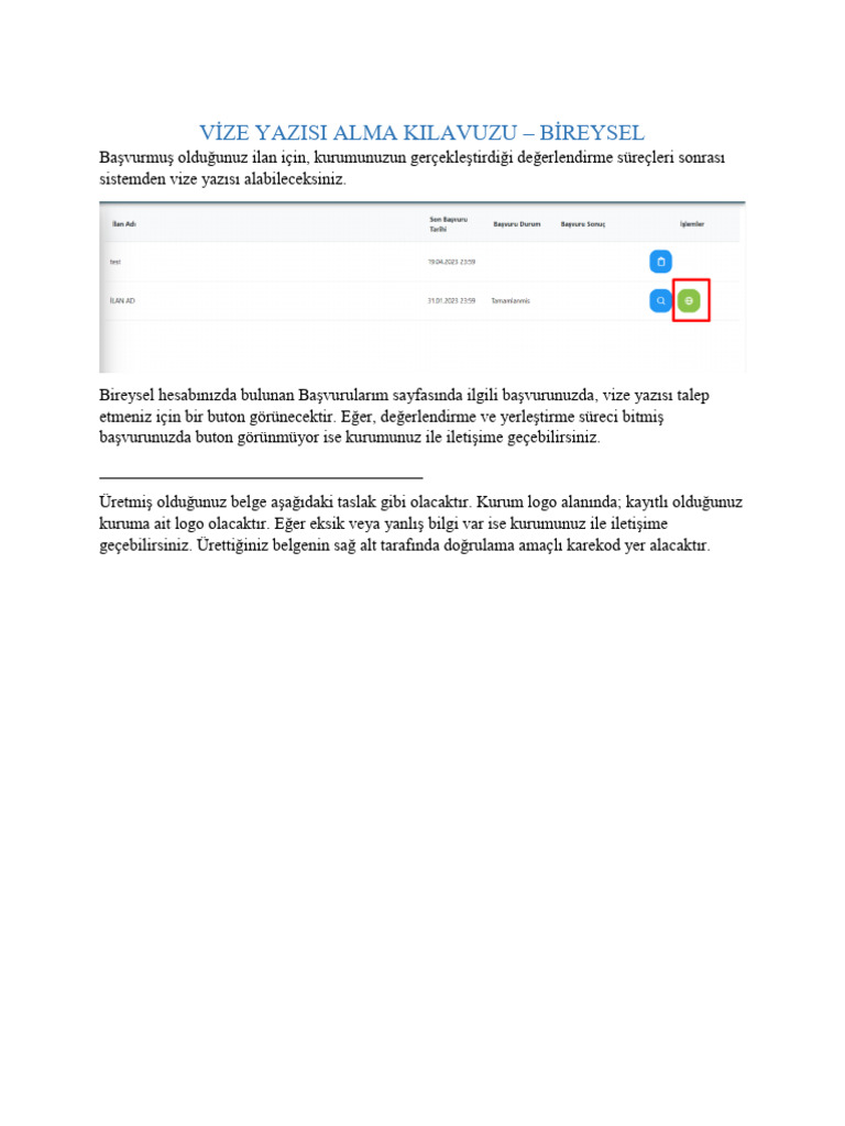 Vize_Yazisi_Alma_Kilavuz_Bireysel | PDF