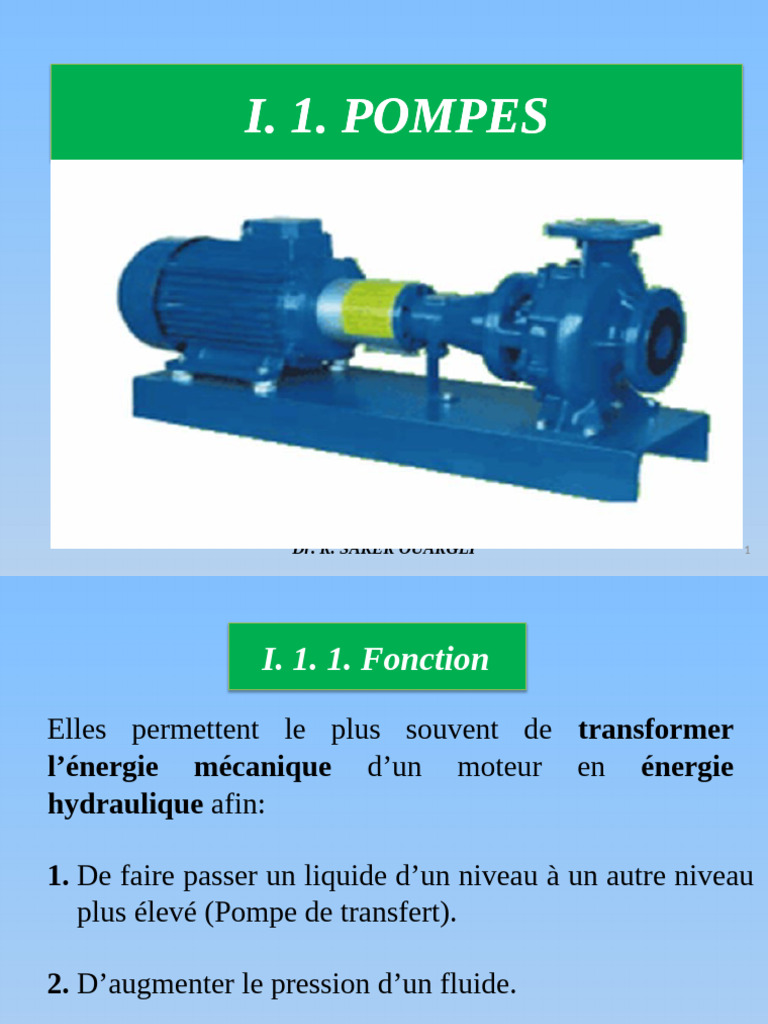 FORMATION POMPE | PDF