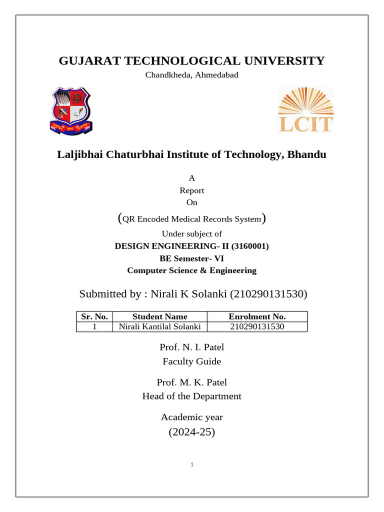 Design Engineering Report 210290131530 | PDF