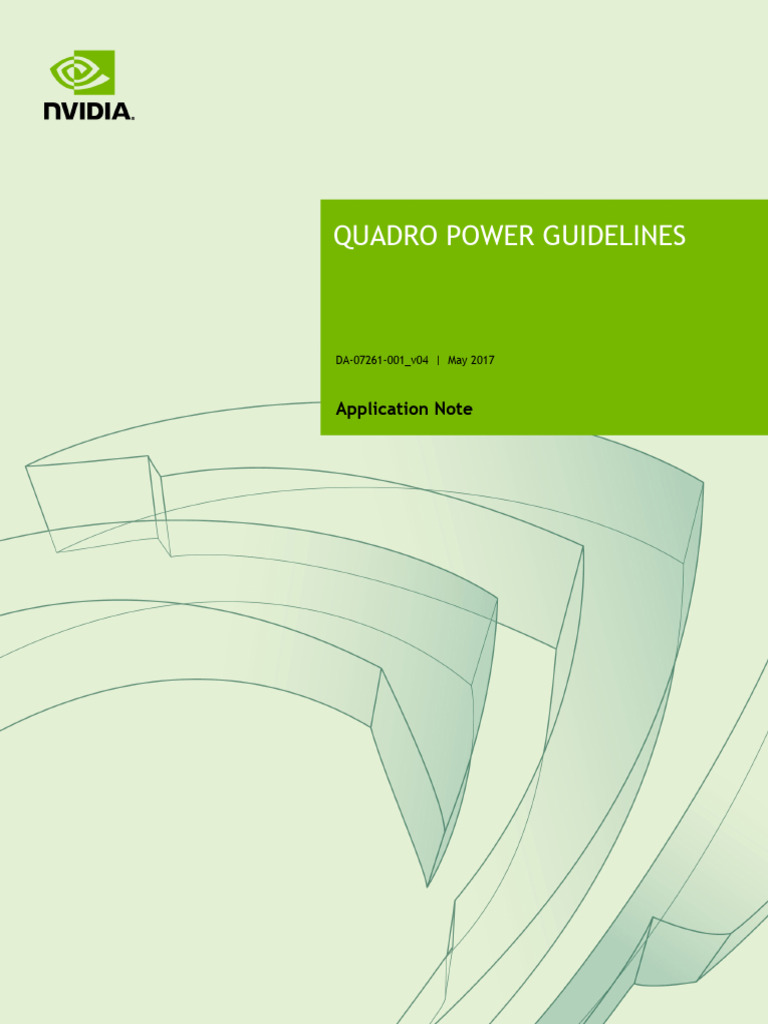 NVIDIA - Quadro Power Guidelines | PDF