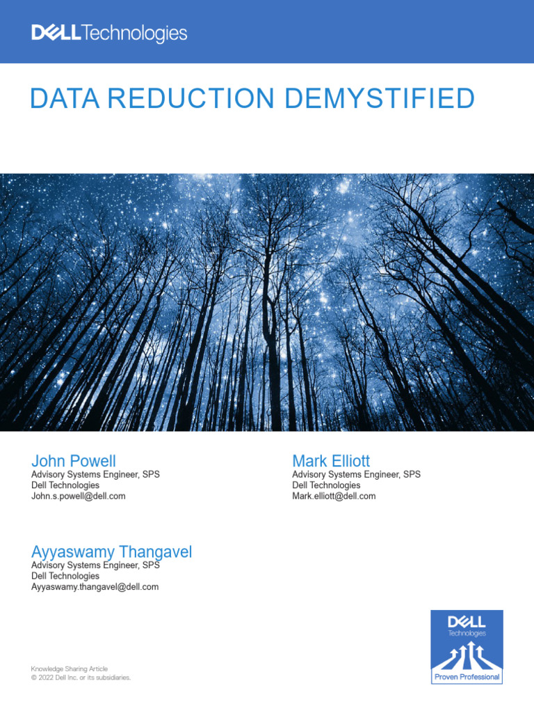 DELL - Data Reduction Demystified | PDF