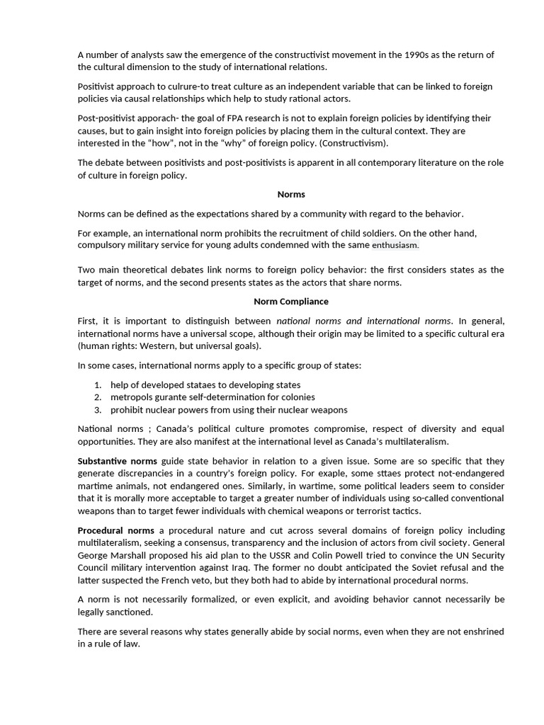 What Part Does Culture Play in FPA | PDF