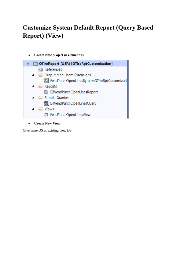 Customize System Default Query Based Report | PDF