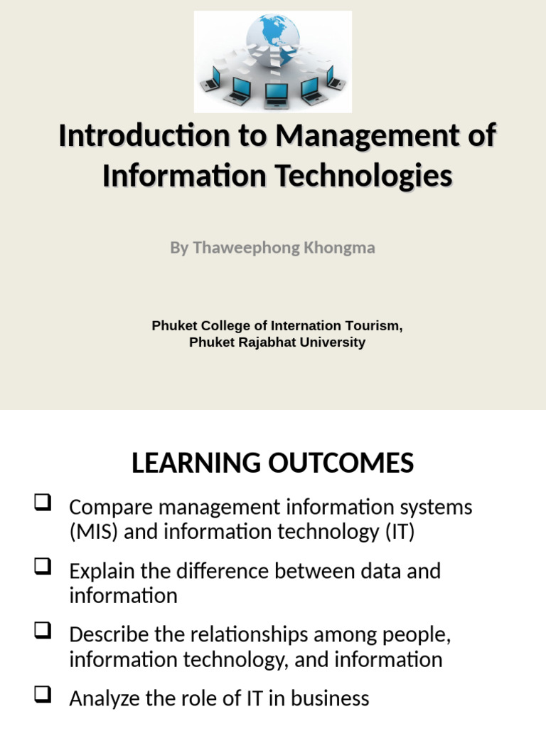 Unit 1 - Tourism and Information technology | PDF