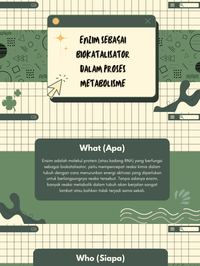 Tugas Biologi (Enzim Sebagai Biokatalisator Dalam Proses Metabolisme ...