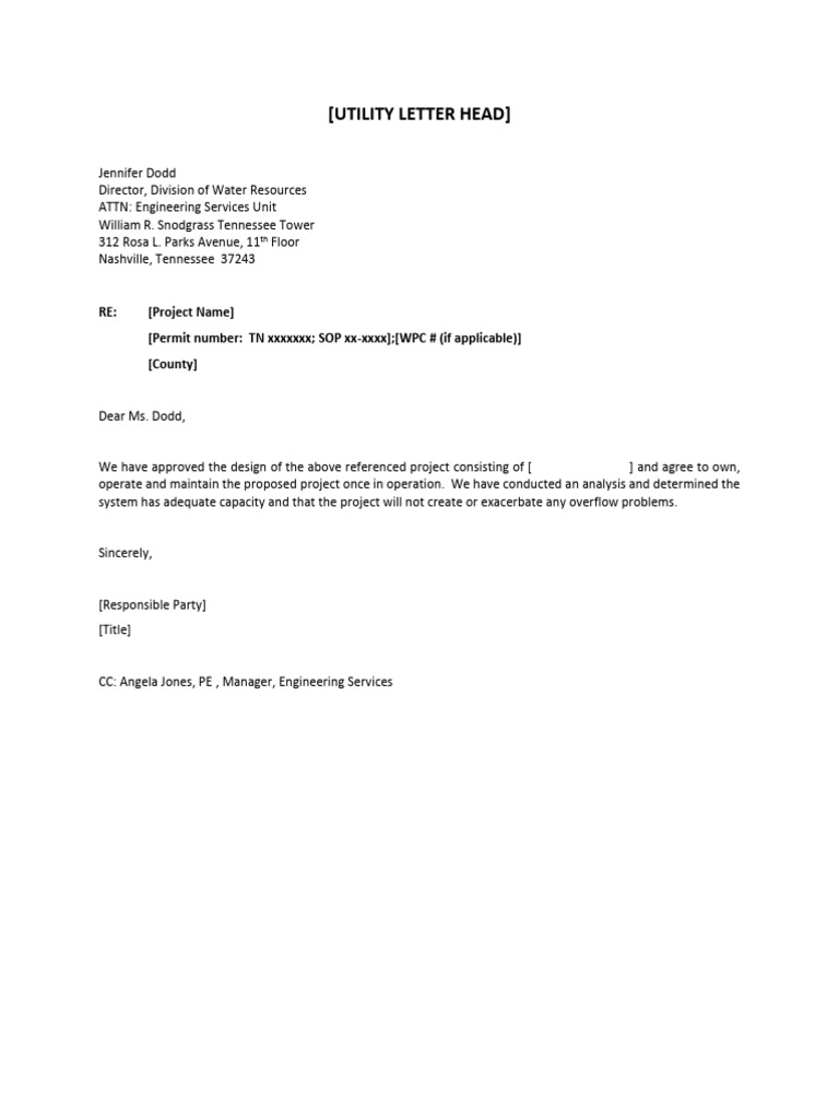 CLIENT WWTP Plans Review Sample Approval Letter | PDF