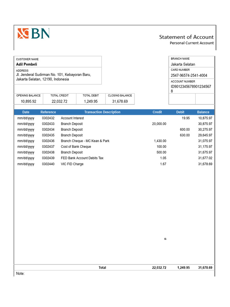 Bank-Statement Adil | PDF
