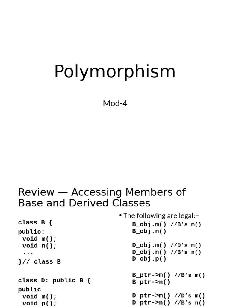 Polymorphism | PDF