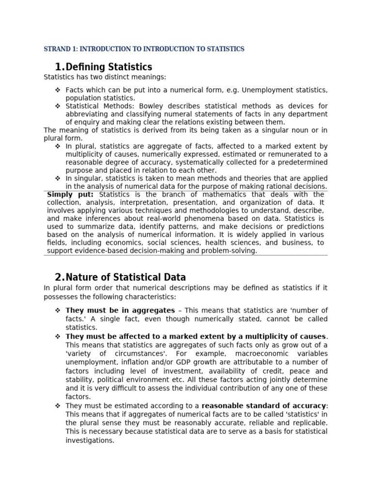 Strand 1 | PDF
