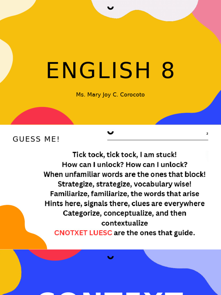 1-Context Clues | PDF