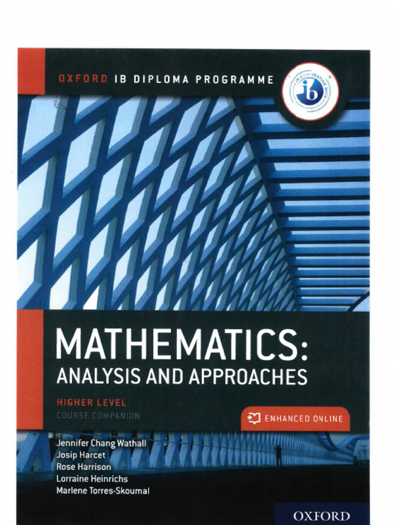 MATH HL Analysis and Approaches | PDF