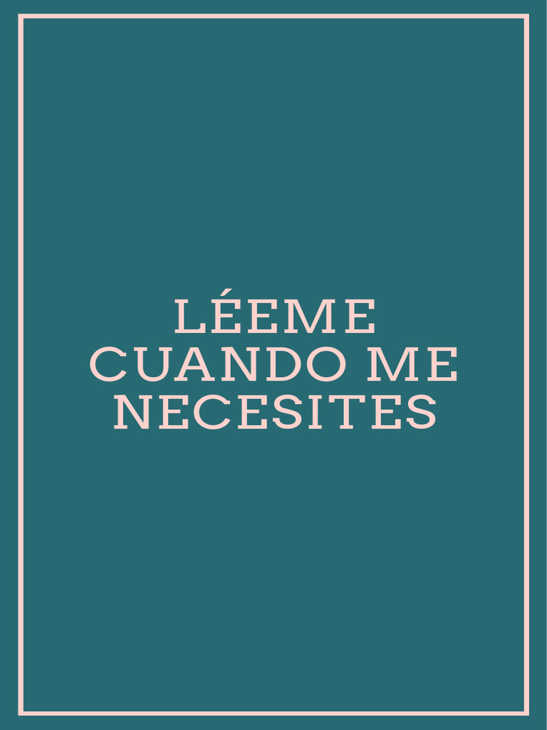 Léeme Cuando Me Necesites | PDF