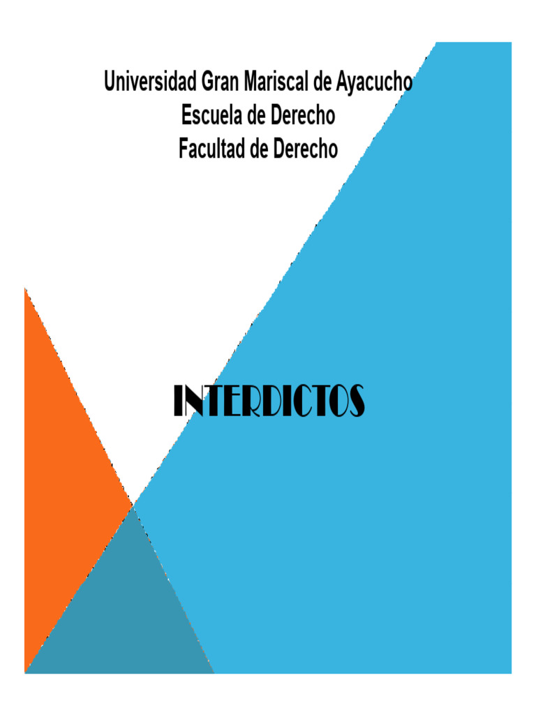 Interdictos | PDF