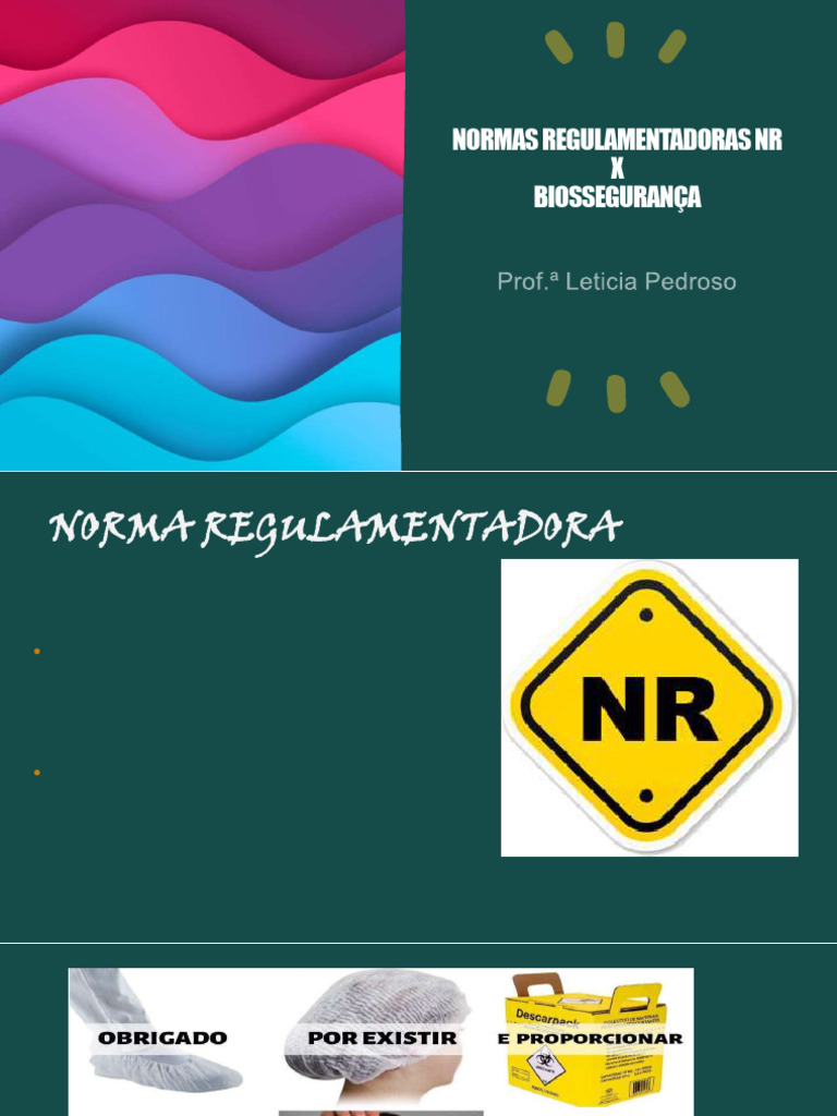 Aula - NR 32 X Biossegurança | PDF