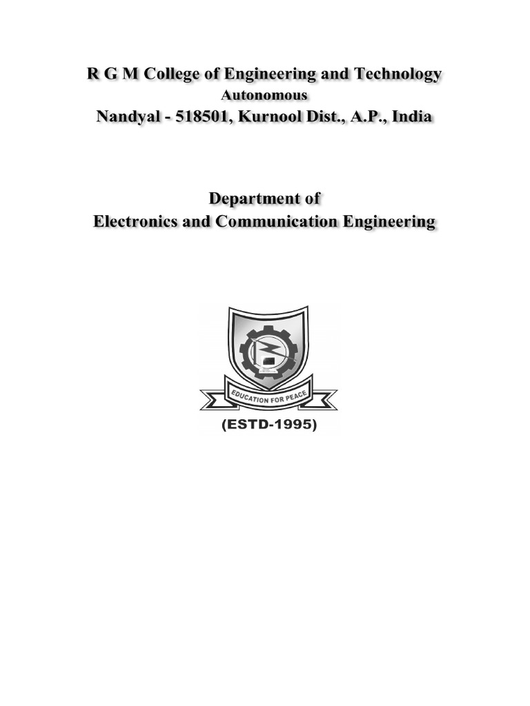 R-20 ECE Syllabus With Subject Code Modified On 15-10-2022 | PDF