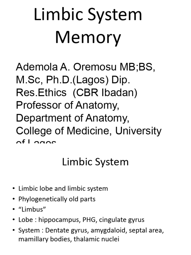 LIMBIC SYSTEM.ppt | PDF