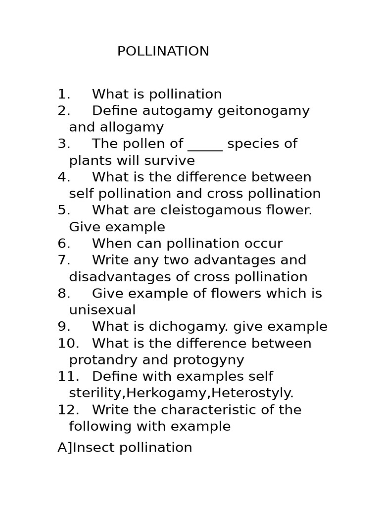 Pollination | PDF