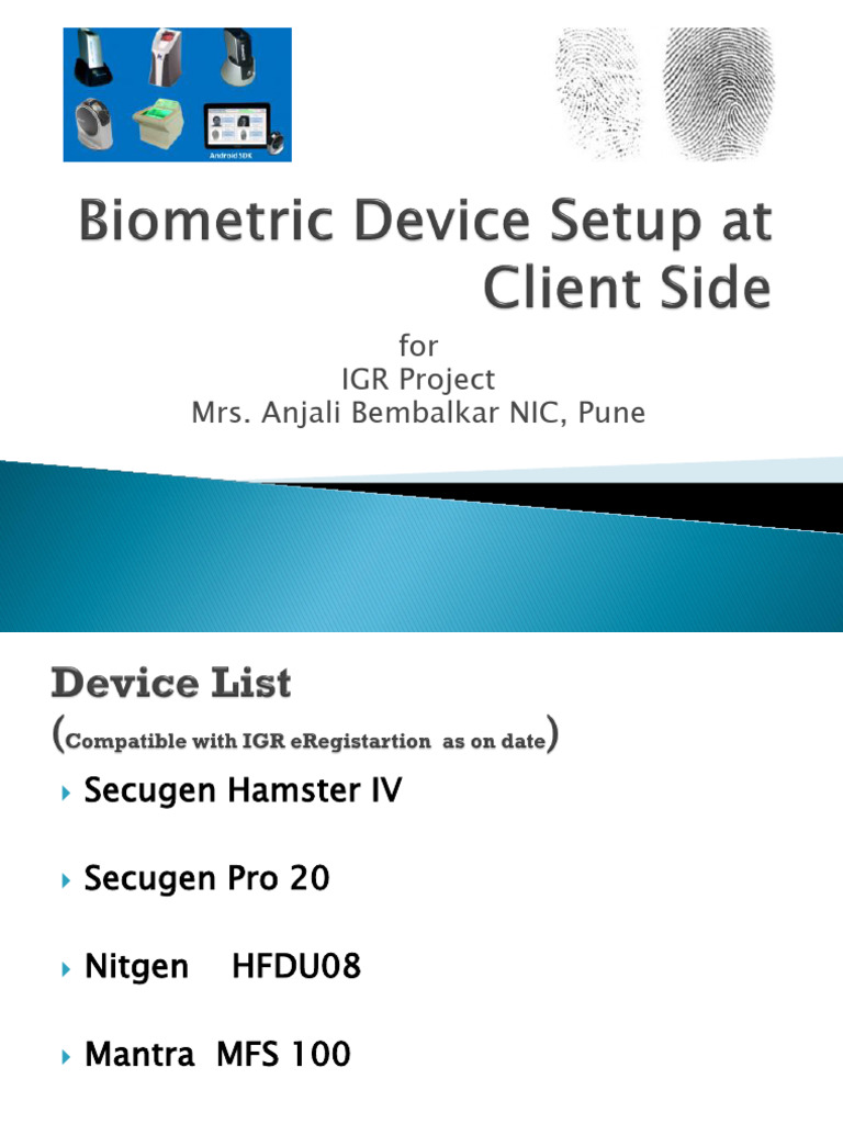 Mantra Biometric Device Setup Guide | PDF | Internet Explorer ...