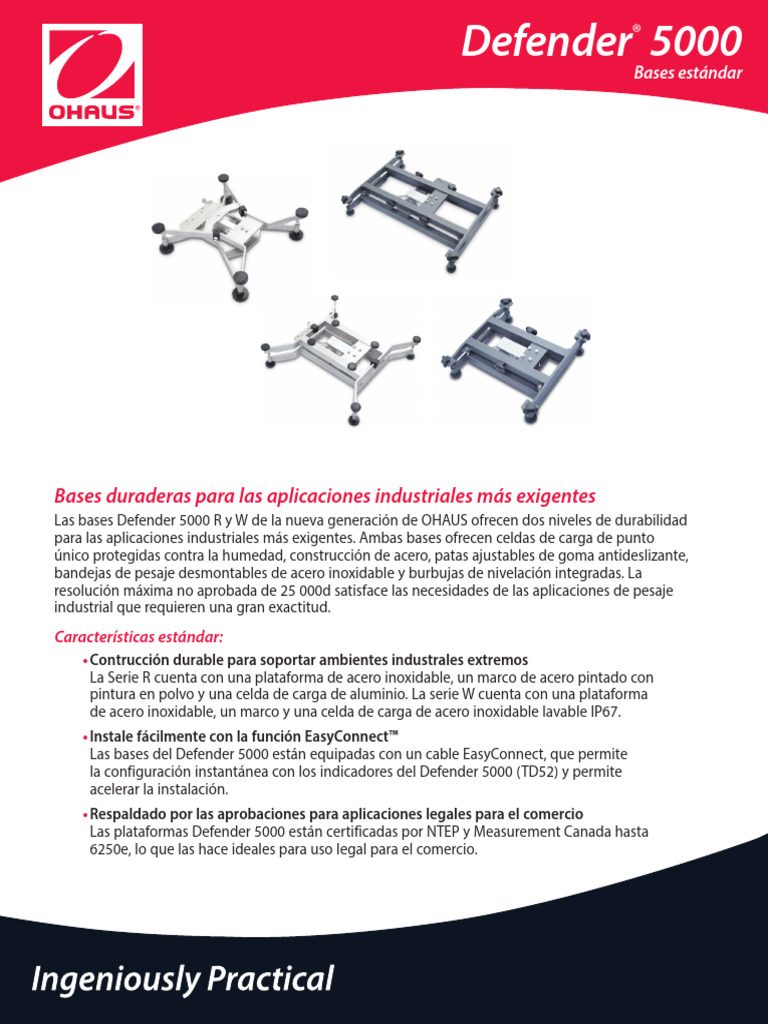 US Defender 5000 Datasheet Bases ES 80775465 | PDF