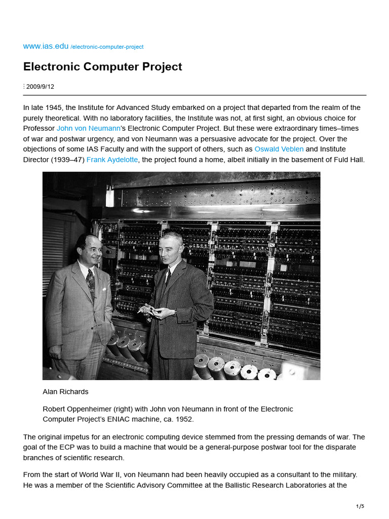 READ1.1-Electronic Computer Project | PDF