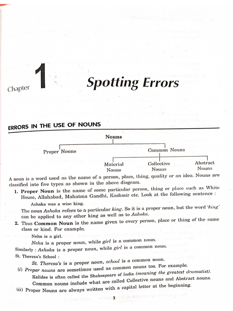 Common Errors in The Use of English | PDF