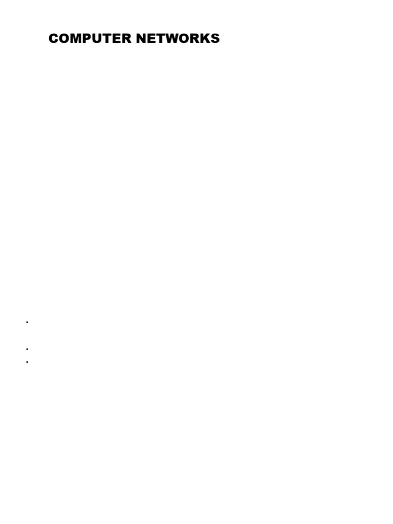 Computer Networks | PDF