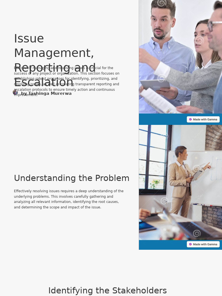 Issue-Management-Reporting-and-Escalation | PDF