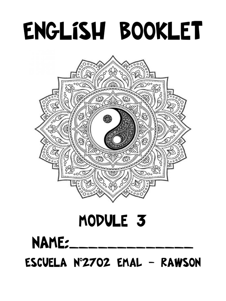English Booklet - Module 3 | PDF