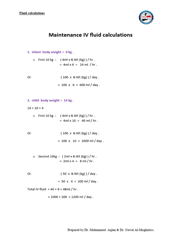 fluid calculationsهذاهوه | PDF