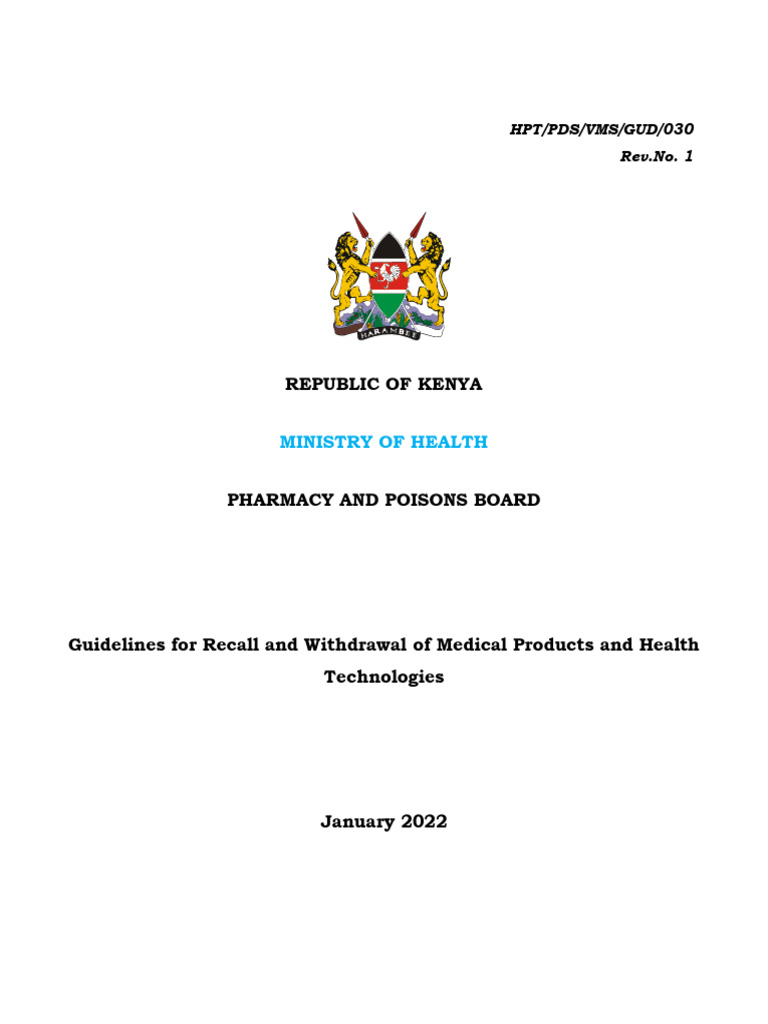 Recall-Guideline Final PDF | PDF