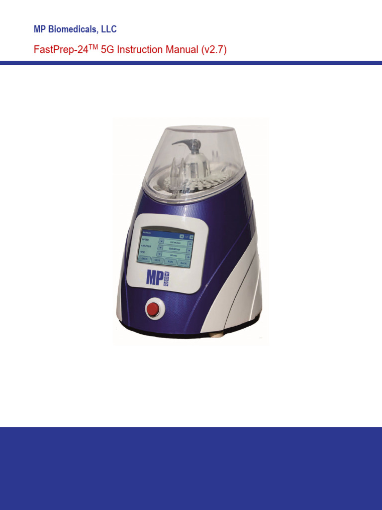 FastPrep-24 5G | PDF | Lysis