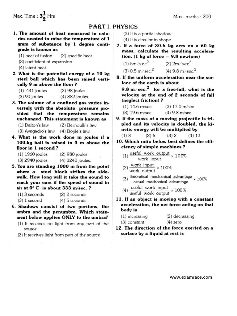 Aiims Mbbs Question Paper 1998 166 | PDF